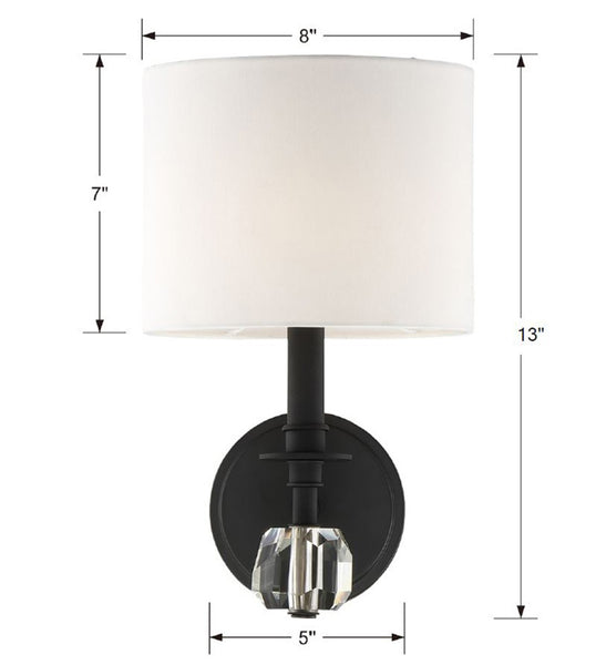Chimes 8'' Sconce – Crystorama